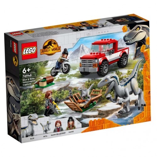 Hvatanje Plave i beta velociraptora Lego Jurassic World