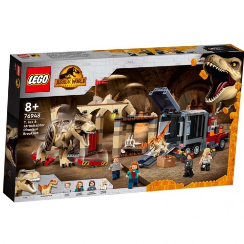 Bekstvo dinosaurusa T-reksa i atrociraptora Lego Jurassic World