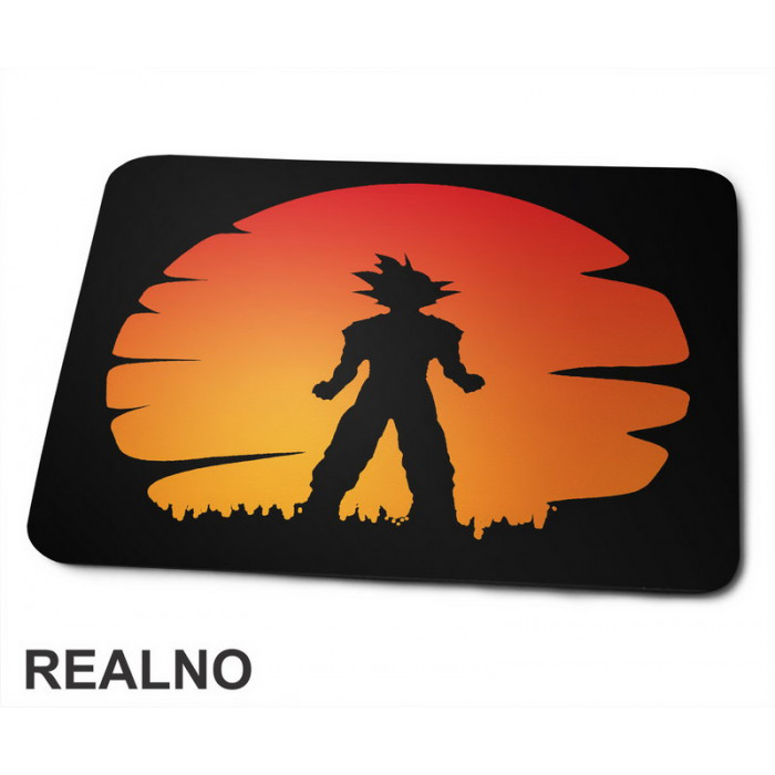 SUNSET SILHOUTTE - GOKU - DRAGON BALL - PODLOGA ZA MIŠ