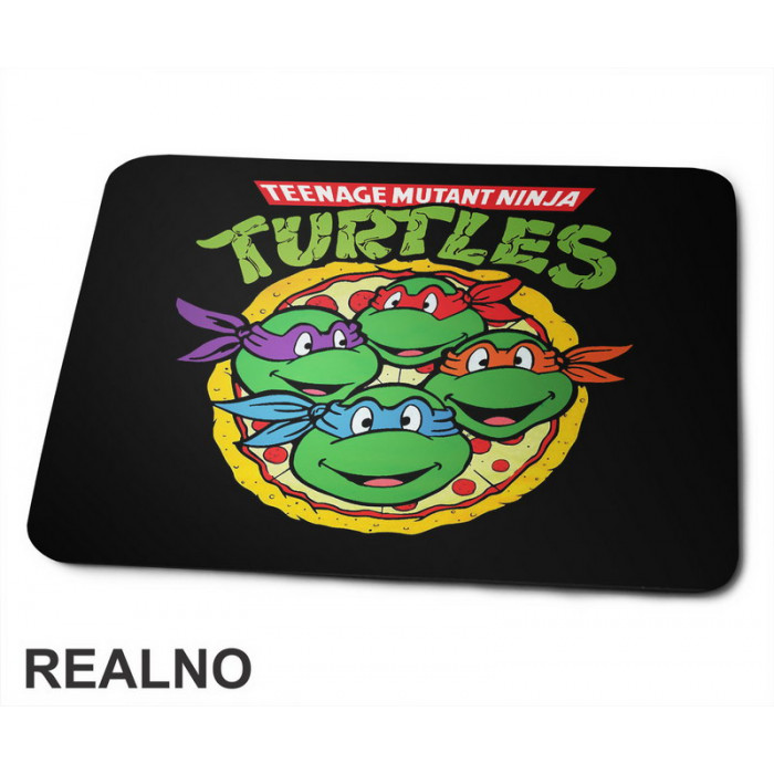 TURTLE PIZZA - NINDŽA KORNJAČE - PODLOGA ZA MIŠ