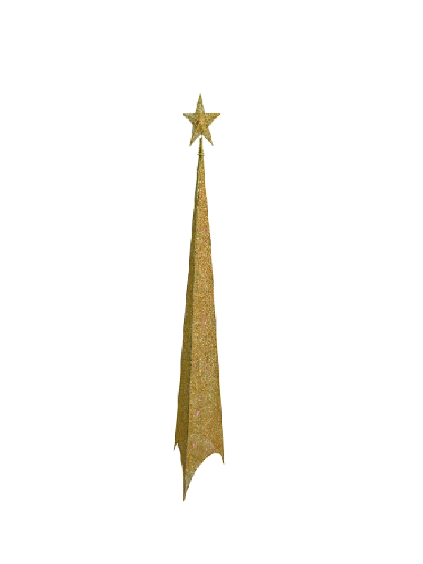Nova Godina- jelka svetleća zlatna 120cm