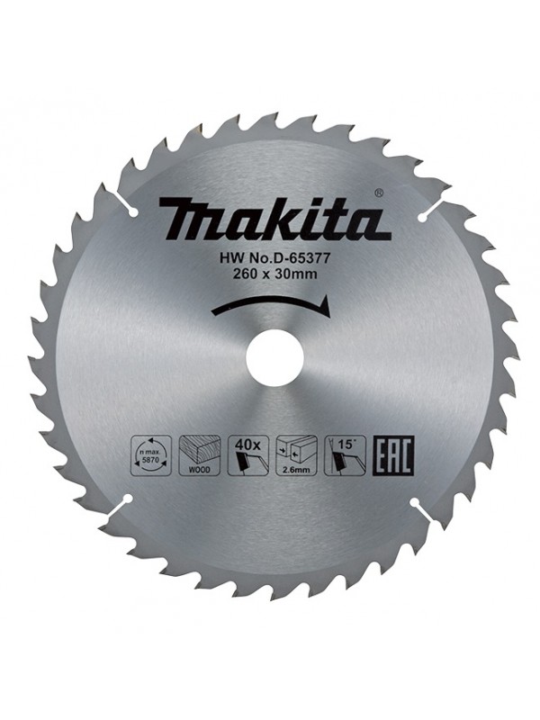 MAKITA List testere za drvo TCT D-65399