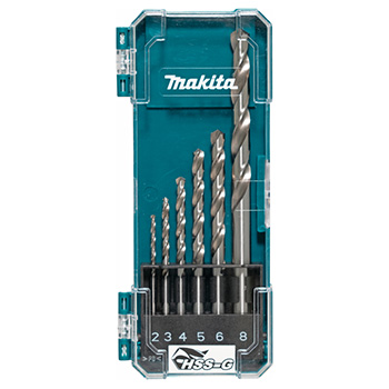 Makita 6-delni set HSS-G burgija za metal 2-8mm D-75742