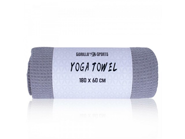 GORILLA SPORTS Peškir za jogu (Siva boja)