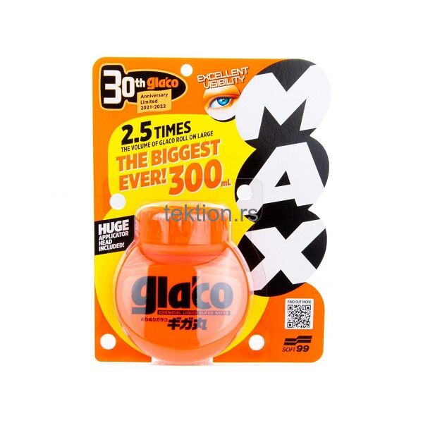 Soft99 Glaco MAX Invisible Wiper Roll on 300ml sredstvo za za odbijanje vode sa staklenih površina