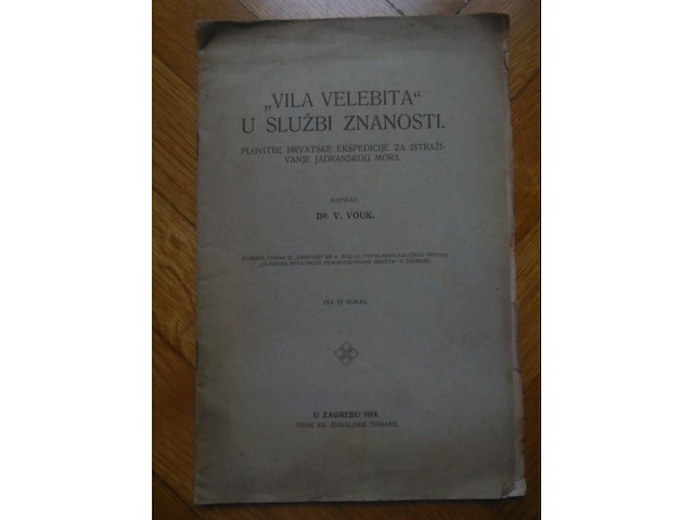 Vila Velebita u sluzbi znanosti-Vouk-Zagreb - 1914