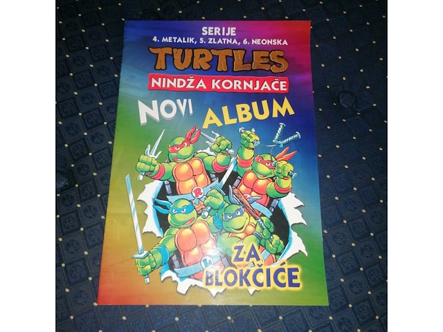 prazan album Nindža kornjače za blokčiće