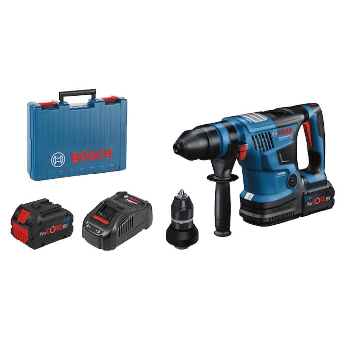 BOSCH GBH 18V-34 CF + kofer 2X8 Ah ProCORDE akumulatorski hamer