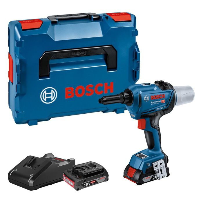 Bosch GRG 18V-16 C + L-Boxx 2x GBA 18V 2 Ah aku pištolj za pop nitne