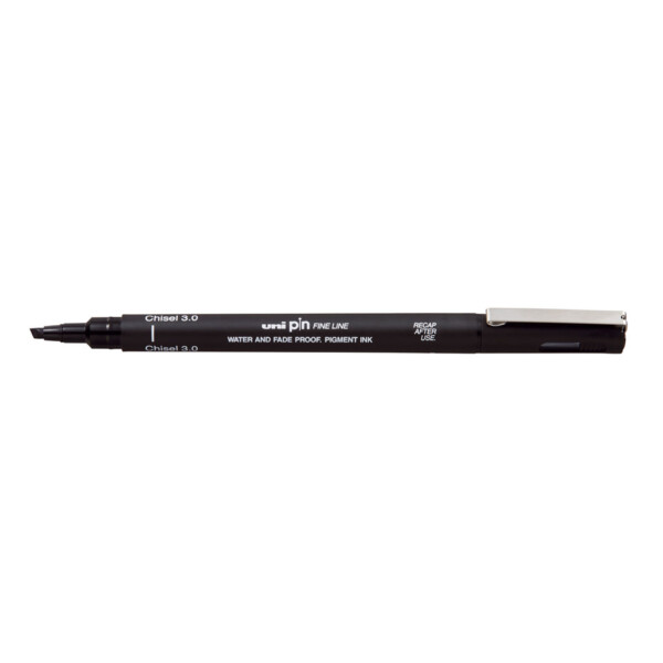 Uni-ball Pin Pen Chisel Pigment Ink CS3-200 Black