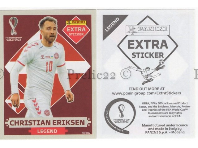 Qatar 2022 - Extra stickers Legend CHRISTIAN ERIKSEN