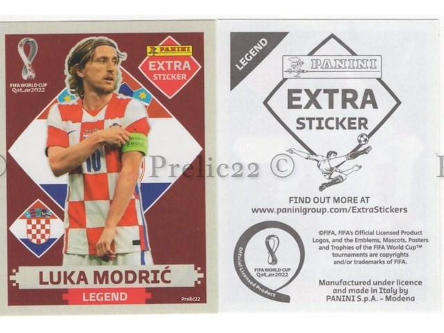 Qatar 2022 - Extra stickers Legend Luka Modrić - BASE