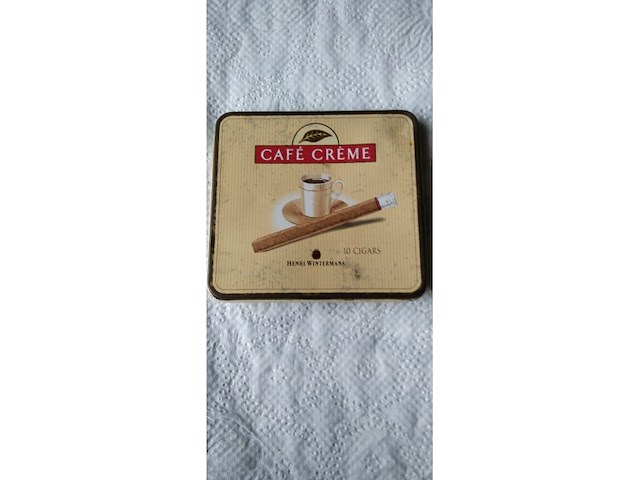 Cafe creme metalna  kutija od cigara