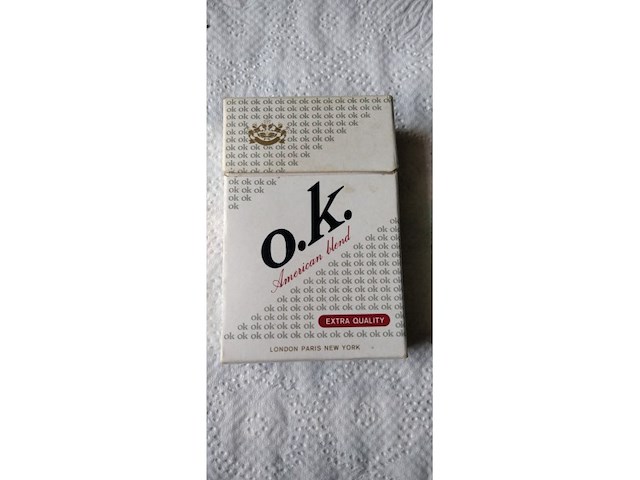 O.K. kutija od cigareta