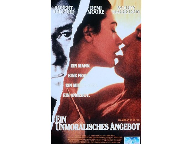 Ein unmoralisches Angebot -VHS  Film -  na Nemačkom