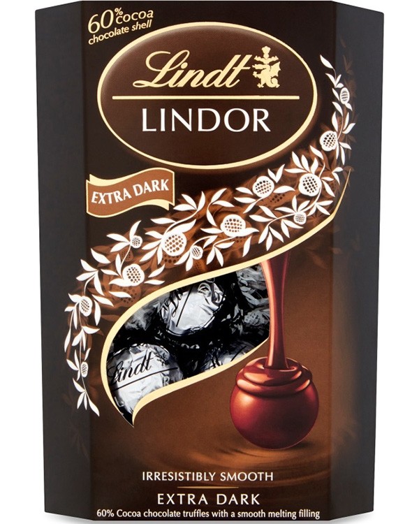 Lindt Lindor Extra Dark Cornet 200g