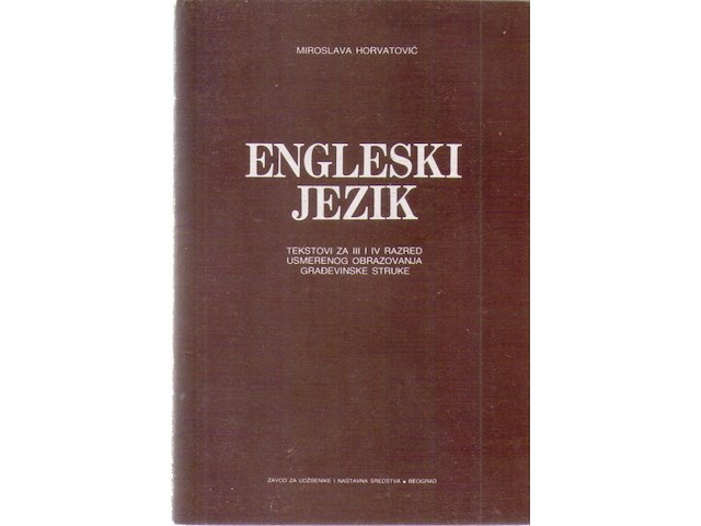 Miroslava Horvatović-Engleski jezik za III i IV razred