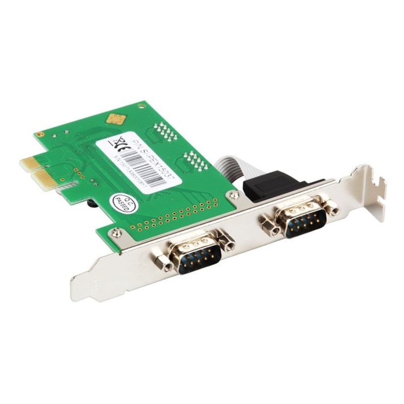 E-green PCI Express kontroler 2-port (RS-232,DB-9)