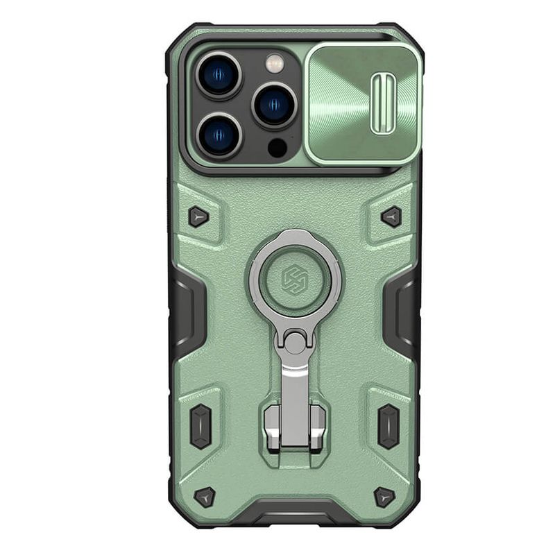Maskica Nillkin CamShield Armor Pro za iPhone 14 Pro Max 6.7 zelena