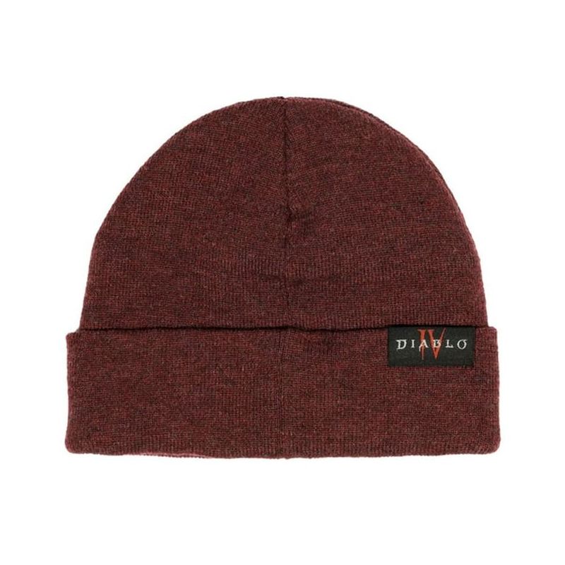 Diablo IV A New Threat Beanie Dark Red