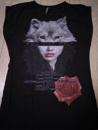 lady gaga wolf print majica
