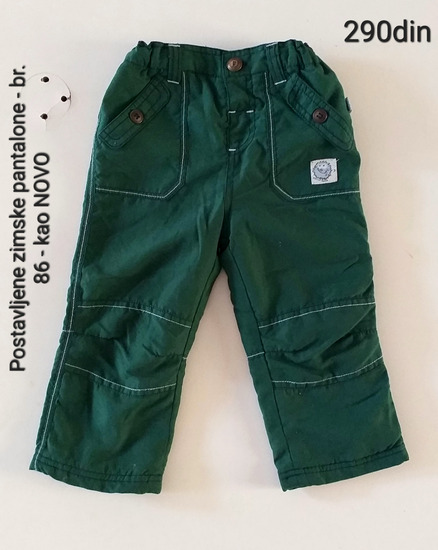 Postavljene zimske pantalone br. 86 - kao NOVO