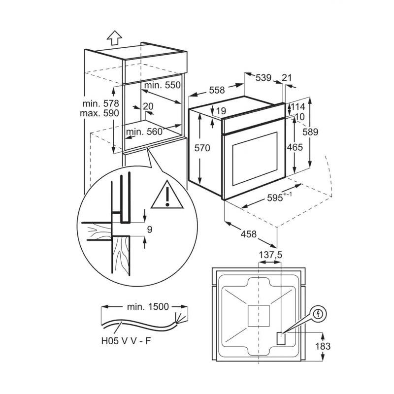 Electrolux ugradna rerna EOF5C50BZ