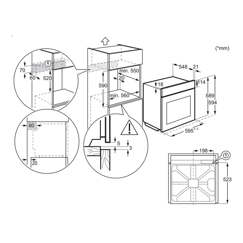 Electrolux ugradna rerna EOC8P39X