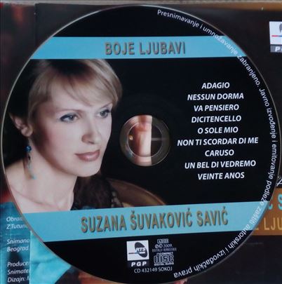 CD Suzana Šuvaković Boje ljubavi