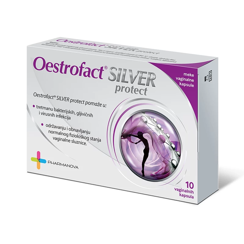 Oestrofact SILVER protect 10 meke vaginalne kapsule Pharmanova
