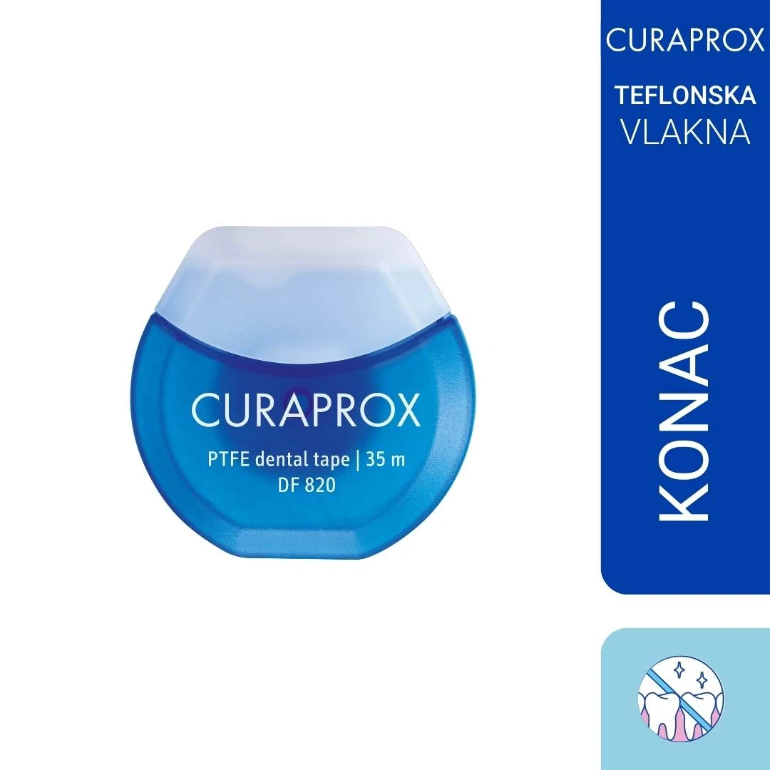 CURAPROX Konac za Zube DF 820 sa Teflonskim Vlaknima 35 m