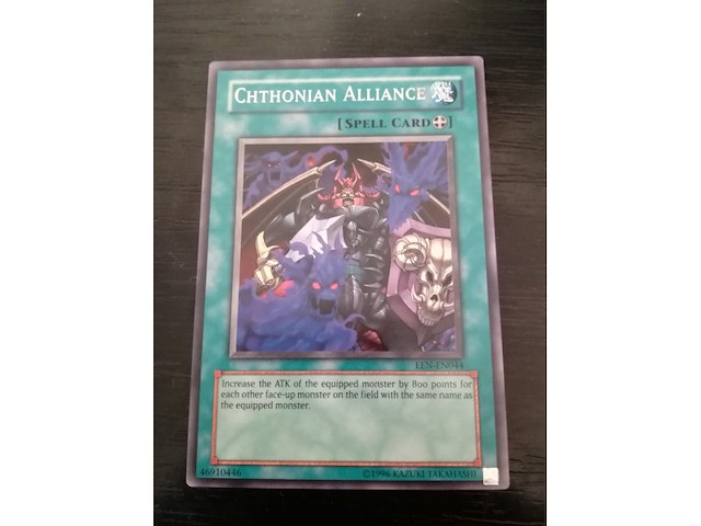 Yu-GI-OH!-  Chthonian Alliance (Rare)