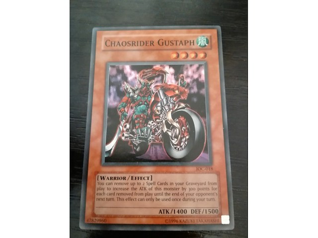 Yu-GI-OH!-  Chaosrider Gustaph (Super rare)