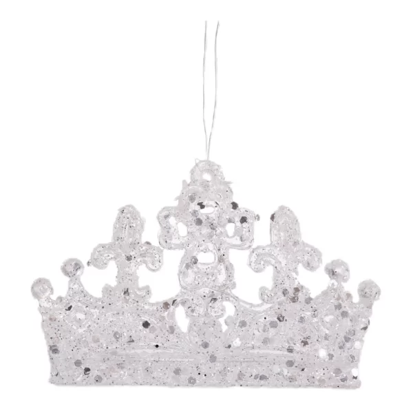Royal, novogodišnja dekoracija, kristali, kruna, 12cm