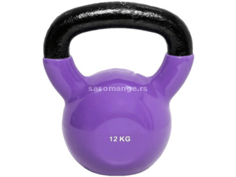 RING kettlebell teg sa ručkom 12kg Kettlebell teg Ljubičasta