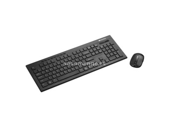 CANYON Bežična tastatura i miš CNS-HSETW4-US (Crna) USB nano prijemnik Membranski tasteri EN (US...