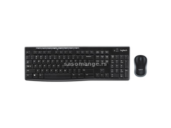 LOGITECH Bežična tastatura i miš MK270 (Crna) 920-004532 USB nano prijemnik Membranski tasteri S...