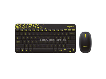 LOGITECH Bežična tastatura i miš MK240 (Crna) USB nano prijemnik Membranski tasteri SRB (YU) Alk...