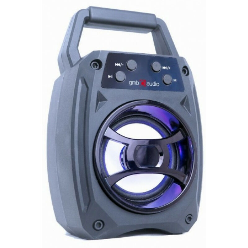 SPK-BT-14 Gembird Portable Bluetooth speaker 5W, FM, USB, SD, 3,5mm, LED black