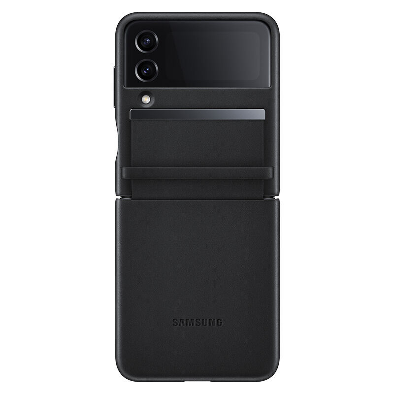 Samsung maskica kozna na preklop za Galaxy Z Flip 4 5G crna (EF-VF721-LBE)