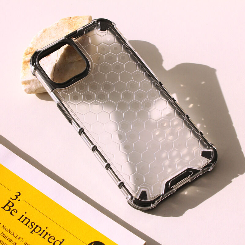 Maskica Honeycomb za iPhone 14 6.1 bela