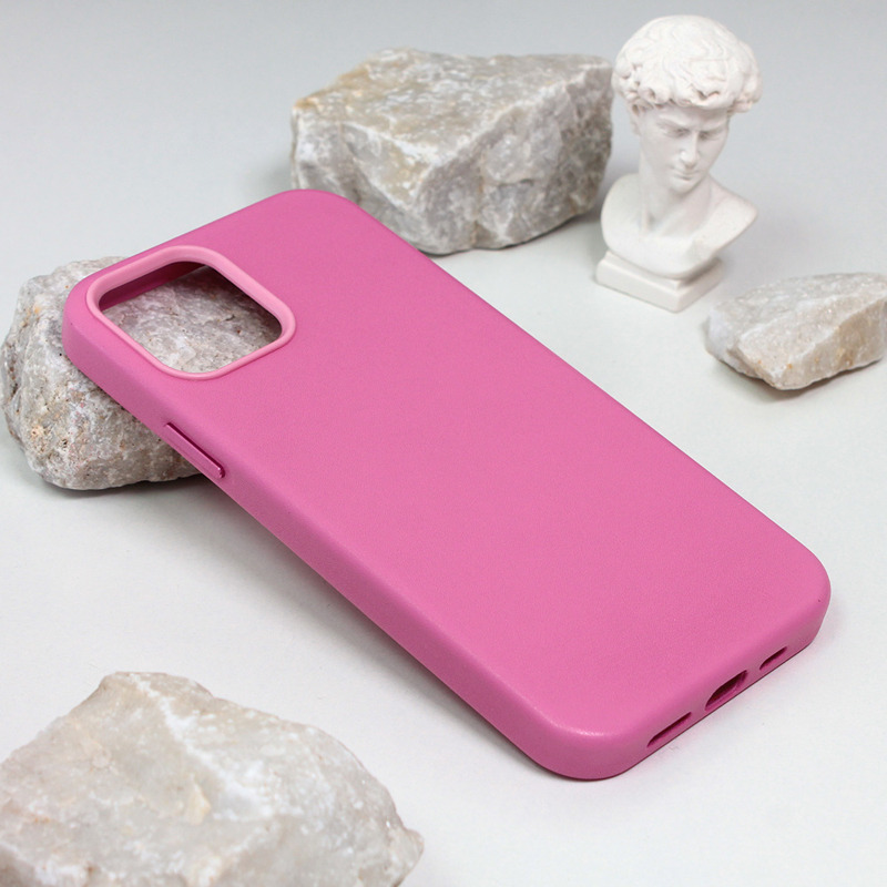 Maskica Beautiful Shine Leather iPhone 12 6.1 roze