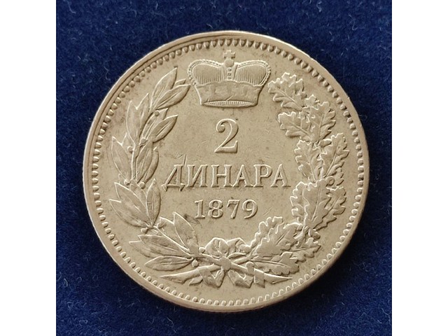 2 DINARA 1879 srebro