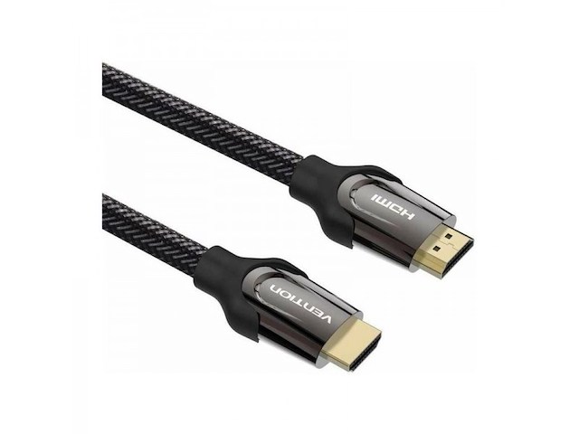 HDMI 2.0 4K kabl 10m metalno kuciste, pozlacen konektor, platnom presvucen kabl crni