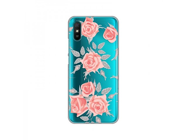 Maskica Silikonska Print Skin za Xiaomi Redmi 9A Elegant Roses