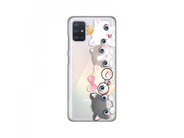 Maskica Silikonska Print Skin za Samsung A515F Galaxy A51 Cats