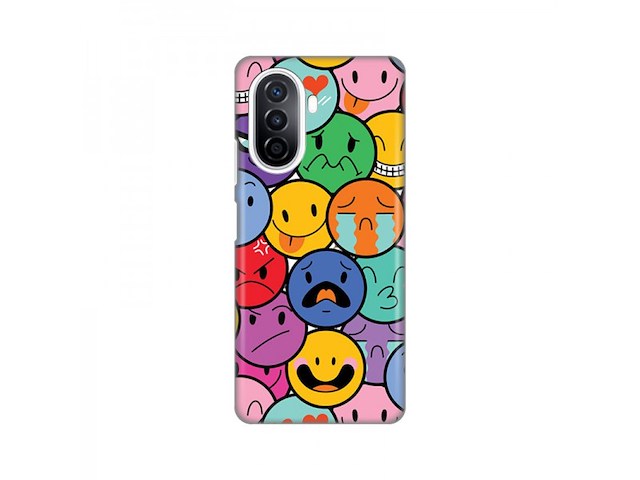 Maskica Silikonska Print Skin za Huawei Nova Y70/Y70 Plus Smiles