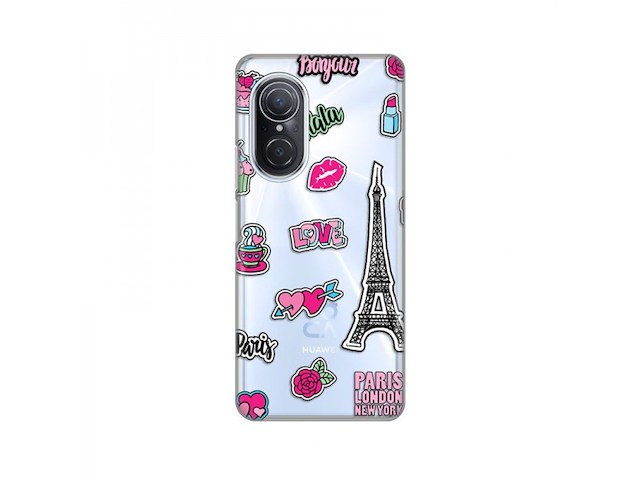 Maskica Silikonska Print Skin za Huawei Nova 9 SE Love Paris