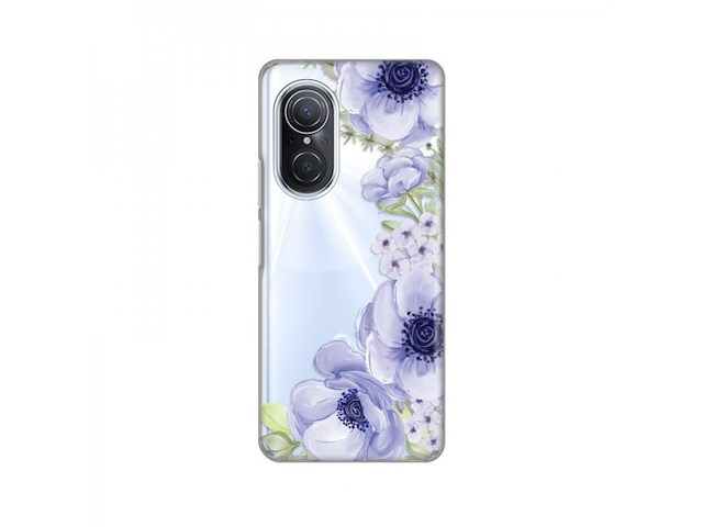 Maskica Silikonska Print Skin za Huawei Nova 9 SE Blue Roses