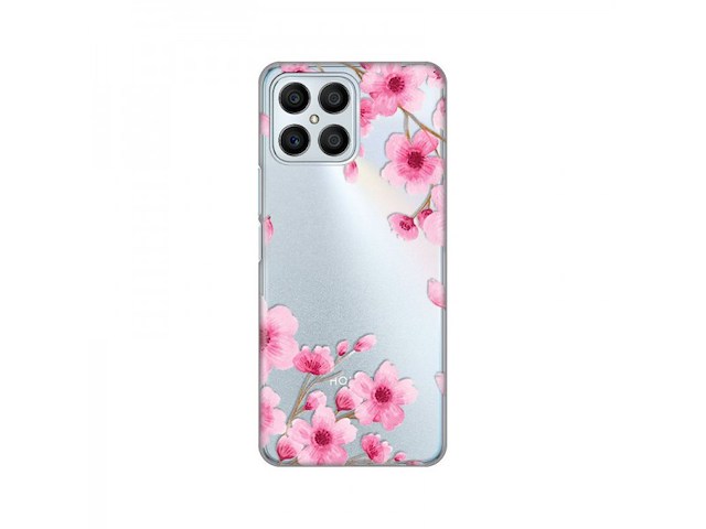 Maskica Silikonska Print Skin za Honor X8 Rose flowers